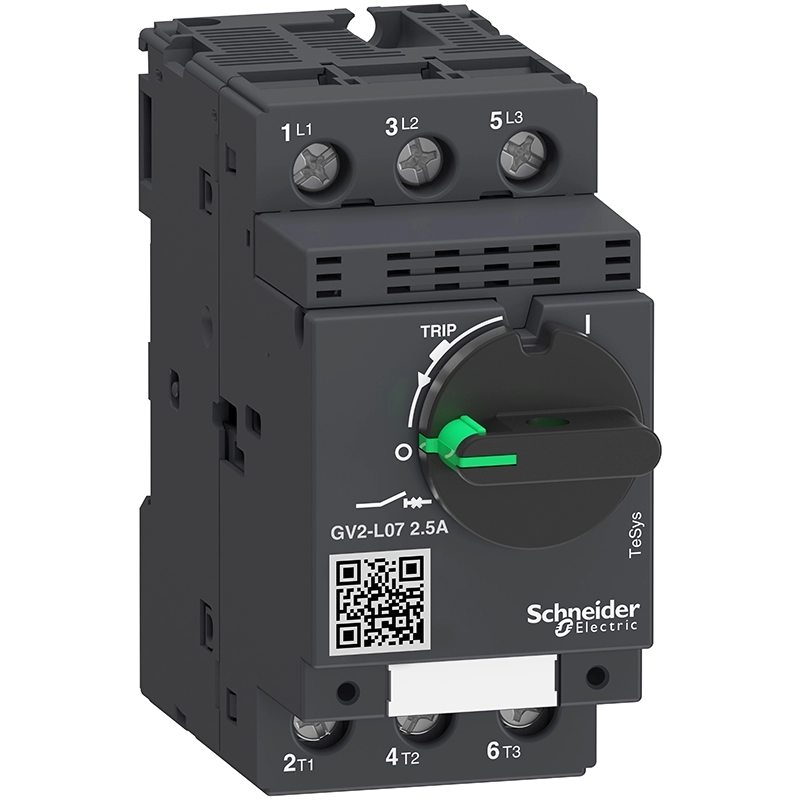 Guardamotor magnético TeSys GV2L tripolar de 2,5A 100kA | Schneider ...
