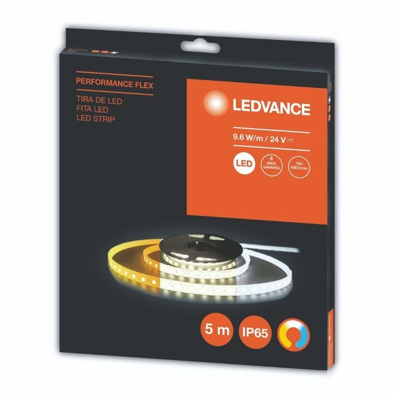 Tira LED Perfomance Flex blancos IP65 24V 9,6W x 5 metros | Ledvance | BP
