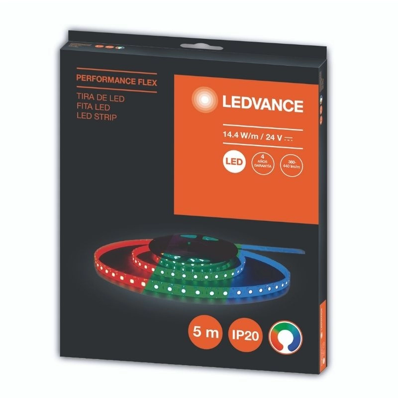Tira LED Perfomance Flex RGB IP20 24V 14,4W x 5 metros | Ledvance | BP