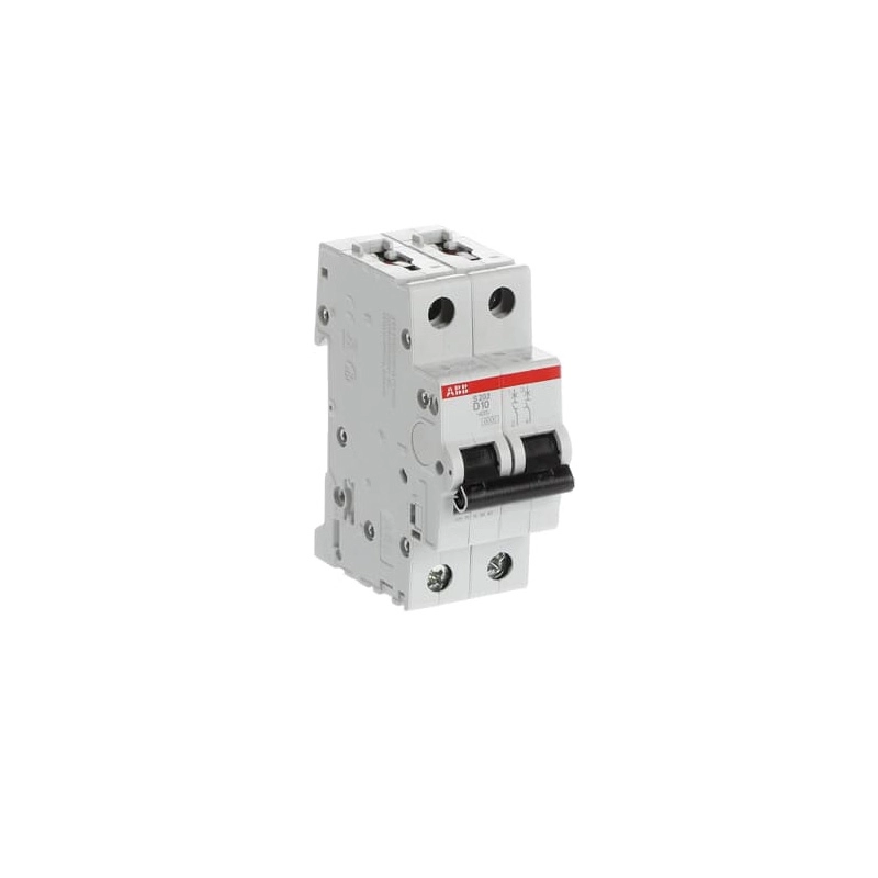 Interruptor termomagnético 2X10A 6/10 KA CURVA D ABB - Dimater