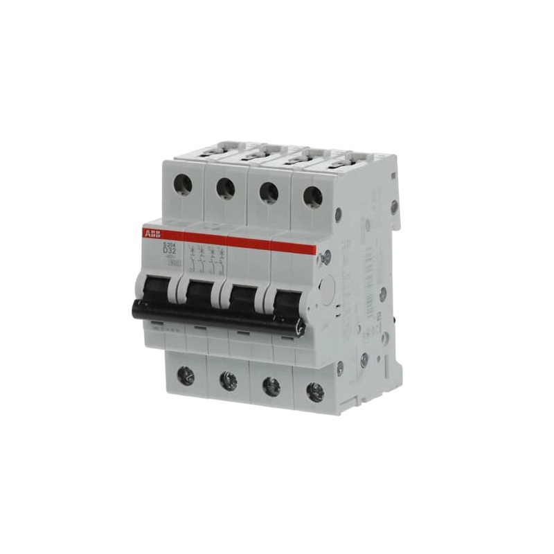 Interruptor termomagnético 4X32A 6/10 KA CURVA D ABB - Dimater