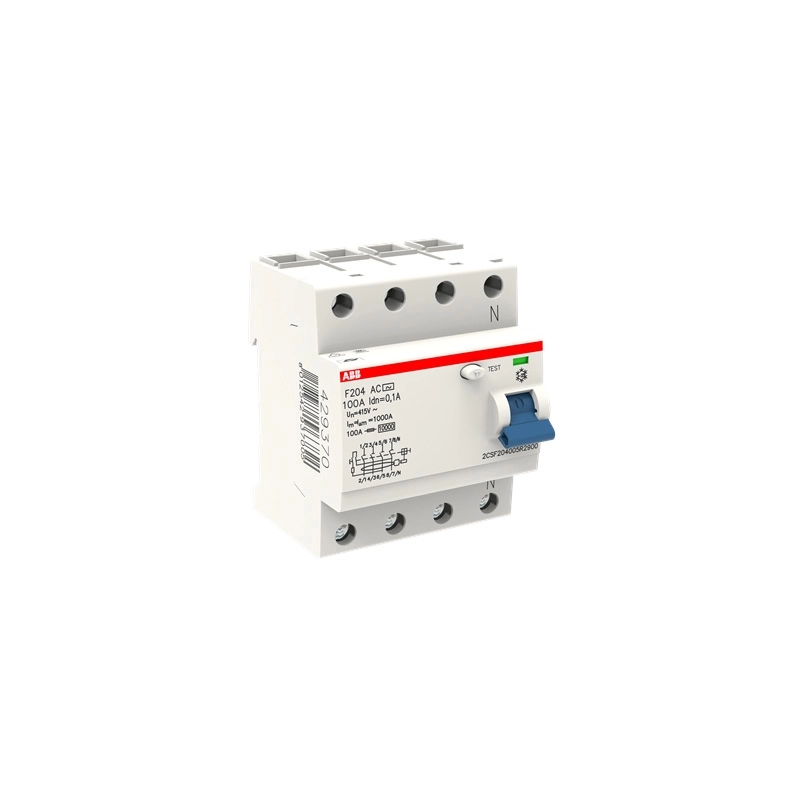 Interruptor diferencial 4X100A - 100MA F204 AC ABB - Dimater