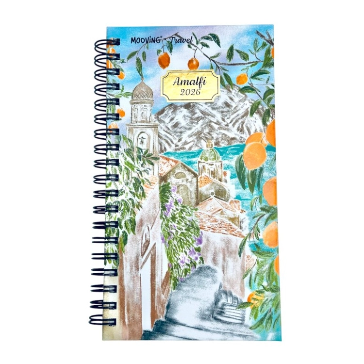 Agenda Mooving 2026 Pocket Travel Amalfis con Espiral Semana a la Vista ...